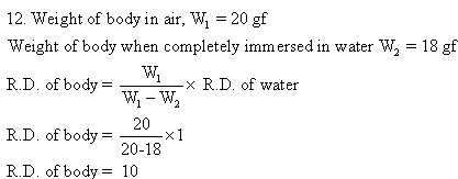 Exercise-5B Upthrust Archimedes Principle Floatation Selina Class-9 ...