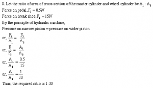 Pressure in Fluids Exe-4A Numericals Answer Physics Class-9 ICSE Selina ...