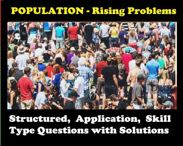 Structured Application Questions on Population Class 10 Concise ICSE ...