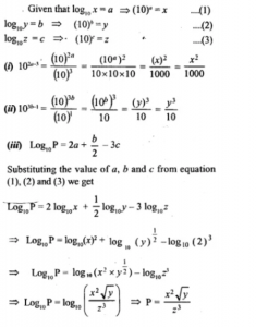 Logarithms ML Aggarwal ICSE 9th Maths Solutions Chapter-9 - ICSEHELP