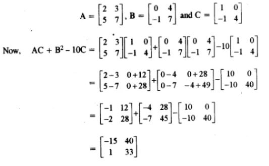 Matrices ML Aggarwal Solutions ICSE Class-10 Mathematics - ICSEHELP