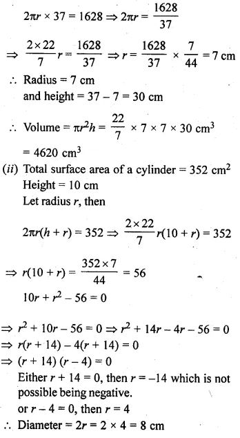 ML Aggarwal Solutions Mensuration ICSE Class-10 Maths - ICSEHELP