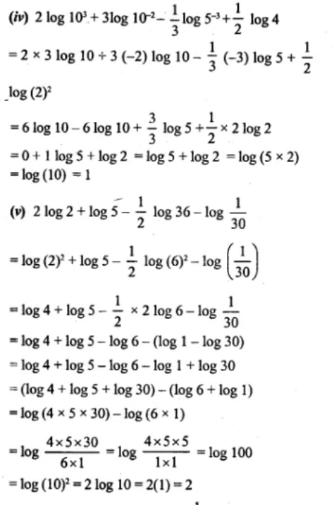 Logarithms ML Aggarwal ICSE 9th Maths Solutions Chapter-9 - ICSEHELP