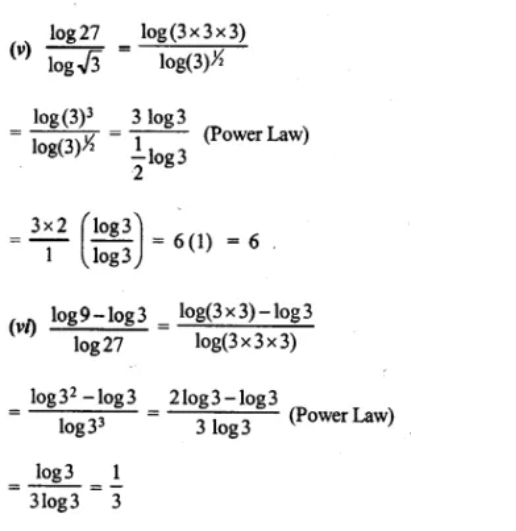 Logarithms ML Aggarwal ICSE 9th Maths Solutions Chapter-9 - ICSEHELP