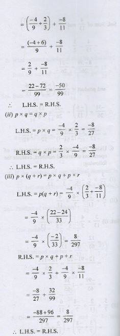 Rational Numbers Class-8 ML Aggarwal ICSE Maths Solutions - ICSEHELP