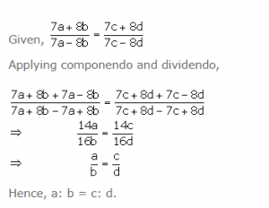 Concise Ratio and Proportion Solution Chapter-7 Selina Maths - ICSEHELP
