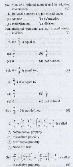 Rational Numbers Class-8 ML Aggarwal ICSE Maths Solutions - ICSEHELP