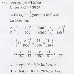 Compound Interest Class-9 ML Aggarwal Solutions Chapter-2 - ICSEHELP