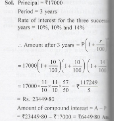 Compound Interest Class-9 ML Aggarwal Solutions Chapter-2 - ICSEHELP