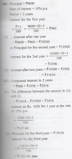 Compound Interest Class-9 ML Aggarwal Solutions Chapter-2 - ICSEHELP