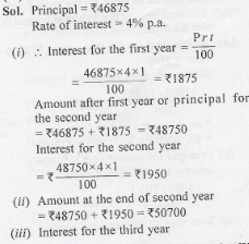 Compound Interest Class-9 ML Aggarwal Solutions Chapter-2 - ICSEHELP