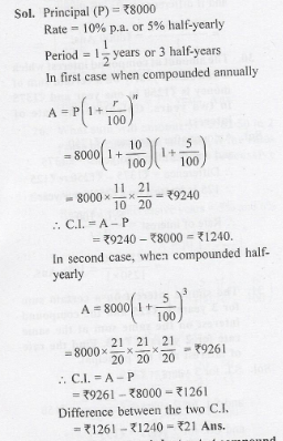 Compound Interest Class-9 ML Aggarwal Solutions Chapter-2 - ICSEHELP
