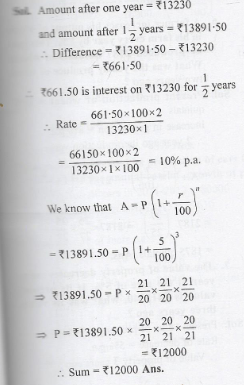 Compound Interest Class-9 ML Aggarwal Solutions Chapter-2 - ICSEHELP