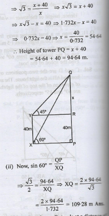 Height and Distance ICSE RS Aggrwal Chapter-23 Class-10 - ICSEHELP