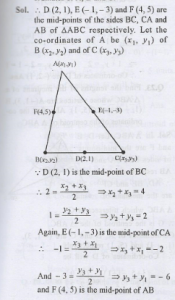 Section and Mid Point Formula RS Aggarwal ICSE Class-10 - ICSEHELP