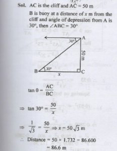 Height and Distance ICSE RS Aggrwal Chapter-23 Class-10 - ICSEHELP