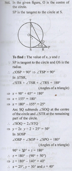 Tangents Properties of Circle ICSE RS Aggarwal Goyal Brothers - ICSEHELP
