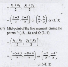 Section and Mid Point Formula RS Aggarwal ICSE Class-10 - ICSEHELP