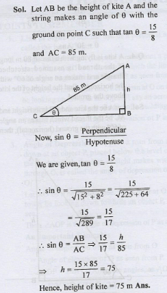 Height and Distance ICSE RS Aggrwal Chapter-23 Class-10 - ICSEHELP