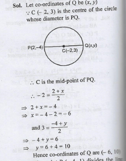 Section and Mid Point Formula RS Aggarwal ICSE Class-10 - ICSEHELP
