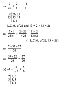 Rational Numbers ICSE Class-7th Concise Selina Maths Solutions - ICSEHELP