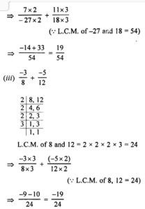 Rational Numbers ICSE Class-7th Concise Selina Maths Solutions - ICSEHELP