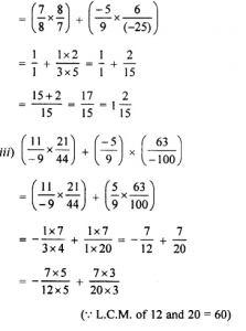 Rational Numbers ICSE Class-7th Concise Selina Maths Solutions - ICSEHELP