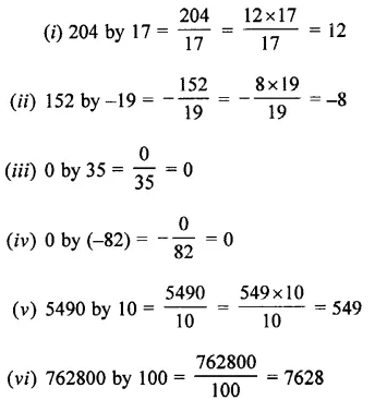 Integers ICSE Class-7th Concise Selina Maths Solutions - ICSEHELP