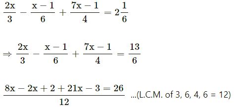 Linear Equations ICSE Class-8th Concise Selina Maths - ICSEHELP
