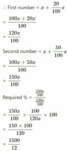 Percent and Percentage ICSE Class-8th Concise Selina - ICSEHELP
