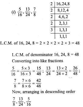 Fractions ICSE Class-6th Concise Selina Mathematics - ICSEHELP