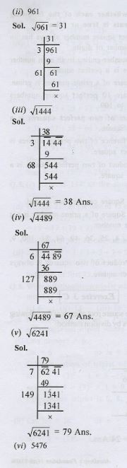 Squares and Cubes Roots RS Aggarwal ICSE Class-8th Goyal Brothers ...