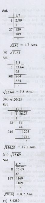 Squares and Cubes Roots RS Aggarwal ICSE Class-8th Goyal Brothers ...