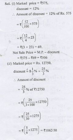 Percentage Applications Class-8 ML Aggarwal ICSE Maths - ICSEHELP