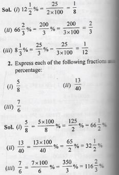 ML Aggarwal Class-7 Percentage and its Applications ICSE Maths - ICSEHELP