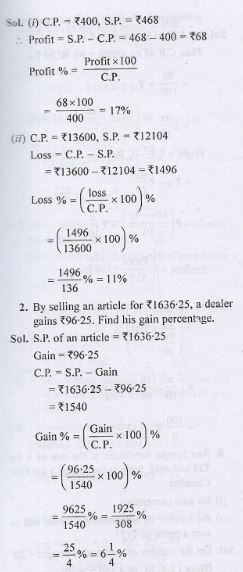 Percentage Applications Class-8 ML Aggarwal ICSE Maths - ICSEHELP