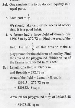 Fractions and Decimals ML Aggarwal Class-7 ICSE APC Understanding Maths ...