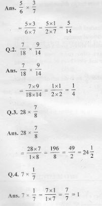 Fractions ICSE Class-7th RS Aggarwal Maths Goyal Brothers - ICSEHELP