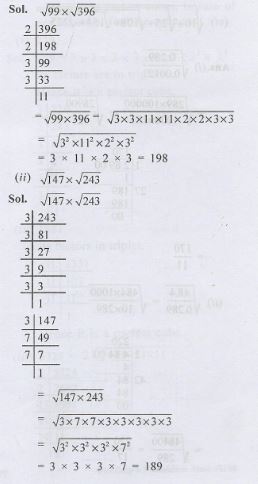 Squares and Cubes Roots RS Aggarwal ICSE Class-8th Goyal Brothers ...