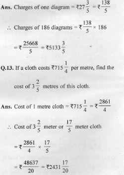 Fractions ICSE Class-7th RS Aggarwal Maths Goyal Brothers - ICSEHELP