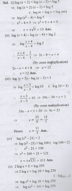 Logarithms RS Aggarwal ICSE Class-9th Maths Goyal Brothers Prakashan ... Logarithms RS Aggarwal ICSE Class-9th Maths Goyal Brothers Prakashan ...