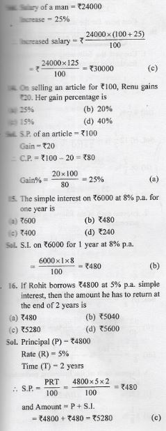 ML Aggarwal Class-7 Percentage and its Applications ICSE Maths - ICSEHELP