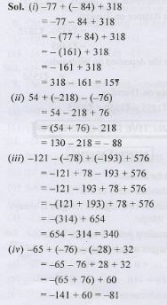 Integers ML Aggarwal Class-6 ICSE Mathematics Solutions - ICSEHELP