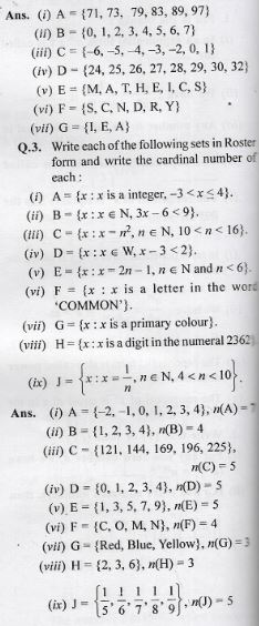 Sets Class-7th RS Aggarwal ICSE Maths Goyal Brothers - ICSEHELP