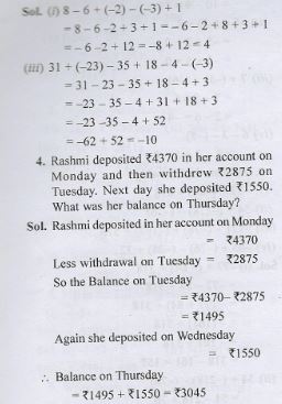 Integers ML Aggarwal Class-6 ICSE Mathematics Solutions - ICSEHELP