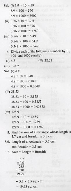 Fractions and Decimals ML Aggarwal Class-7 ICSE APC Understanding Maths ...