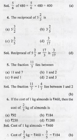 Fractions and Decimals ML Aggarwal Class-7 ICSE APC Understanding Maths ...