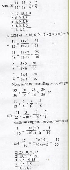 Rational Numbers RS Aggarwal ICSE Class-7th Goyal Brothers - ICSEHELP