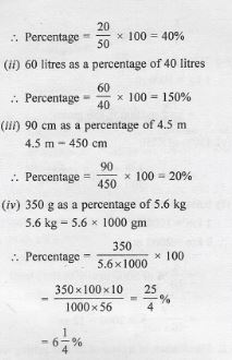 ML Aggarwal Class-7 Percentage and its Applications ICSE Maths - ICSEHELP