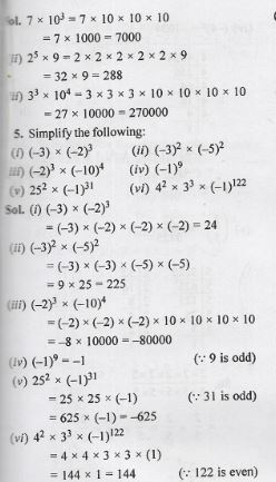 Exponents and Powers Class-7 ML Aggarwal ICSE Maths Solutions - ICSEHELP